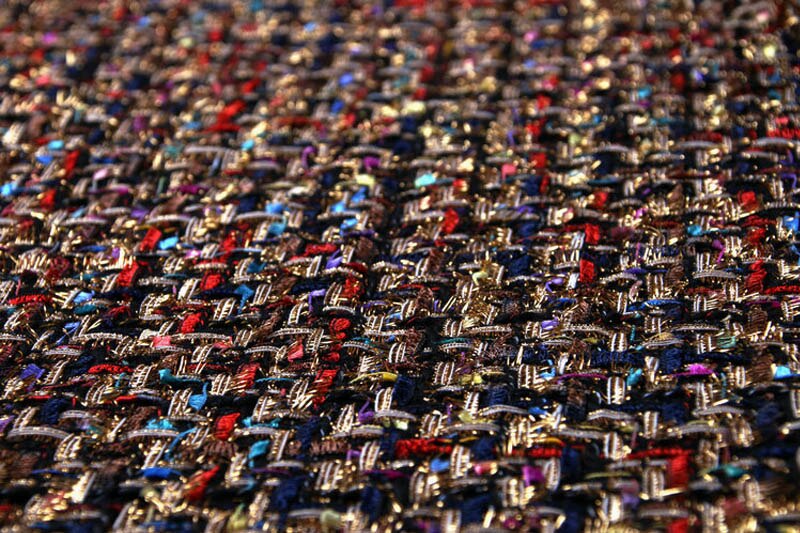 50x145cm Thick Tweed Fabric Yarn Dyed Braided Twee... – Vicedeal