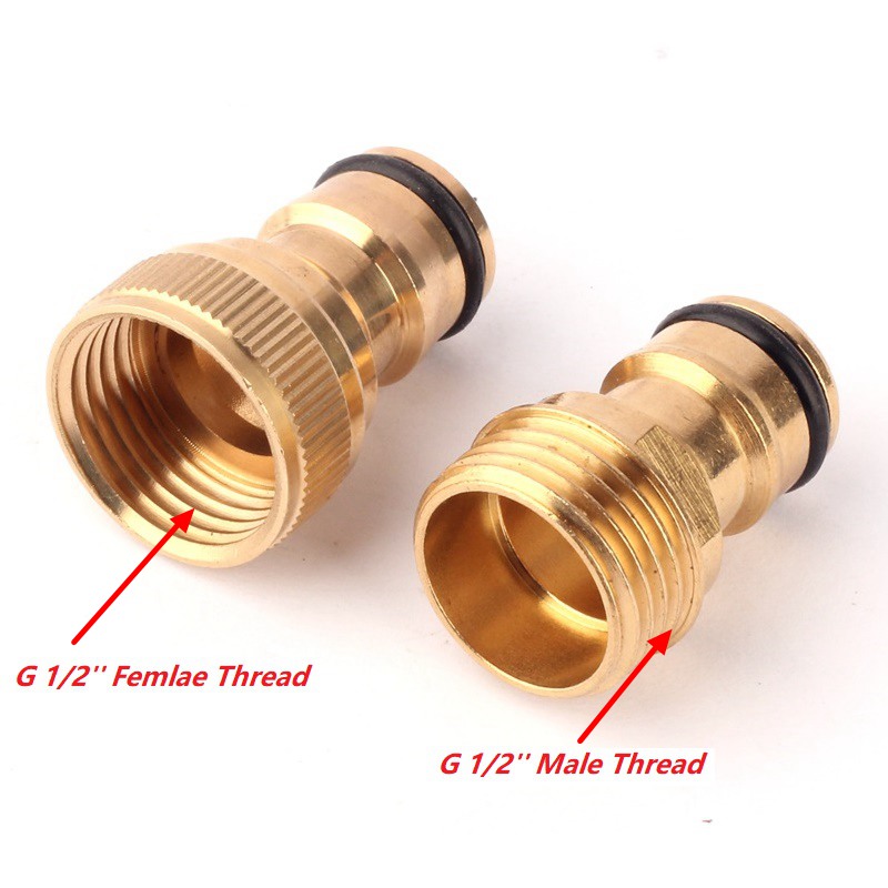 2-Type G 1/2'' Female Male Pure Copper Nipper Quic... – Grandado