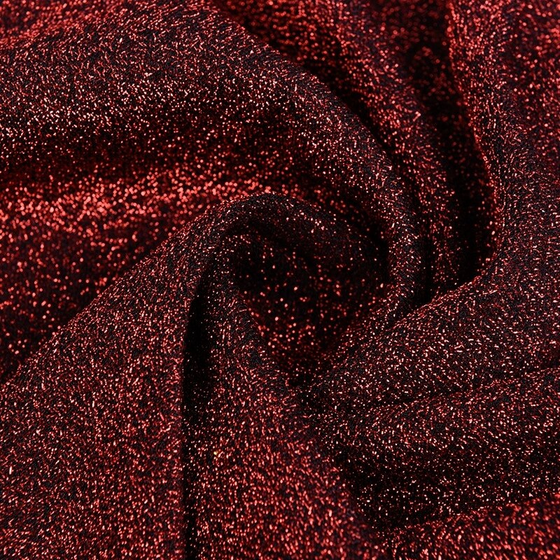 Shimmer Stof Metallic Stretch Polyester Dames Kled... – Grandado