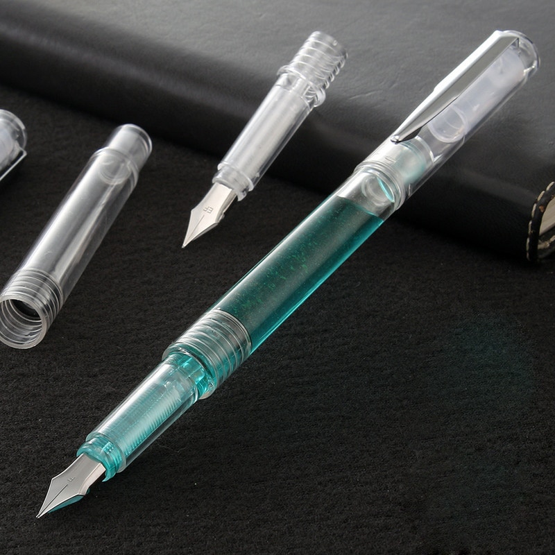 1 Pieces Transparent Fountain Pen 0.38mm Writing C... – Grandado
