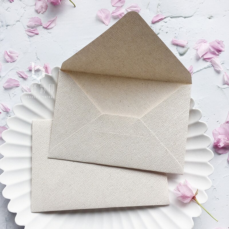 20pcs/lot Thicken Envelopes Cotton Linen Texture S... – Vicedeal
