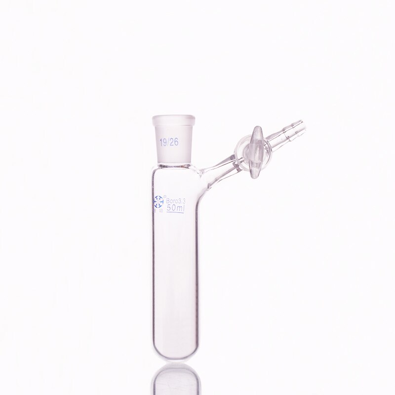 Reaction tube with glass valve and standard gr mou... – Grandado