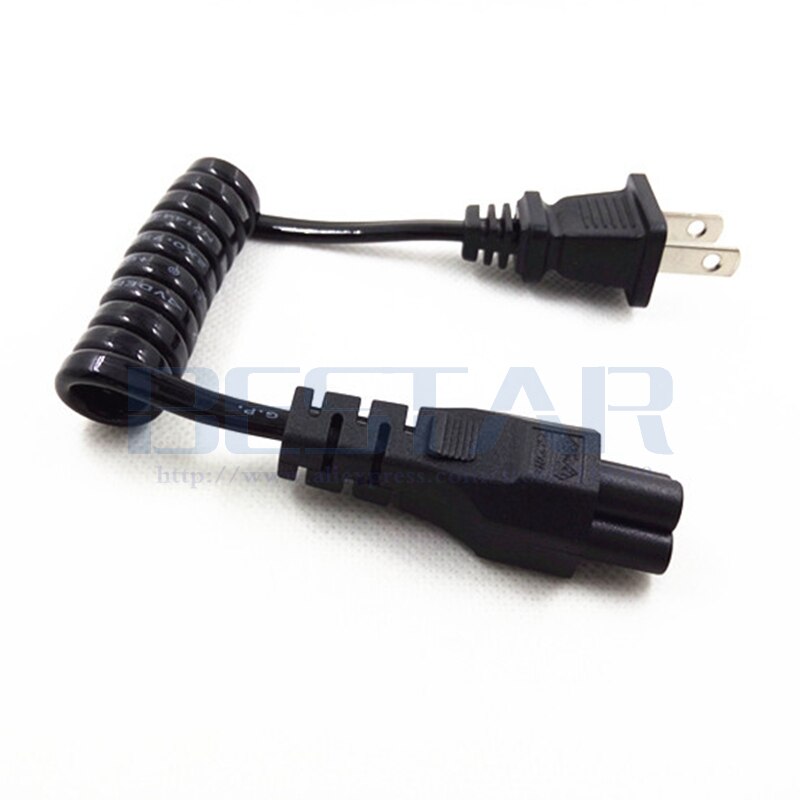 NEMA1-15P 2Pin male plug to IEC 320 C5 Cloverleaf ... – Vicedeal