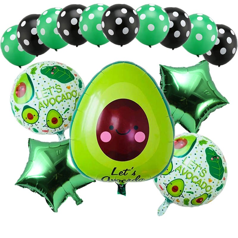 15pcs/lot Helium Avocado Fruit Theme Party Cartoon... – Grandado