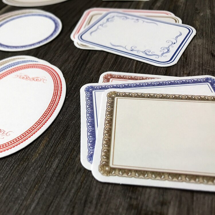 Vintage Blank Label Papers Travel Bullet Journal Craft Paper Card ...