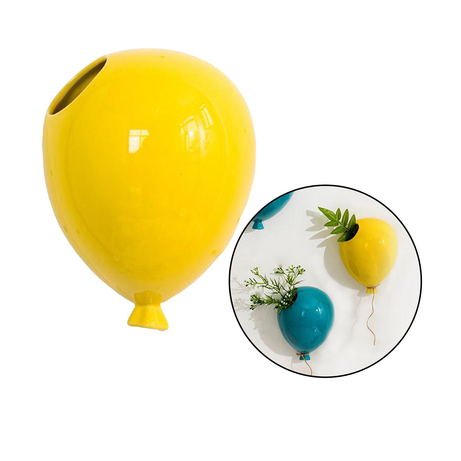 Ceramic Balloon Wall Hanging Flower Pot Living Roo... – Vicedeal