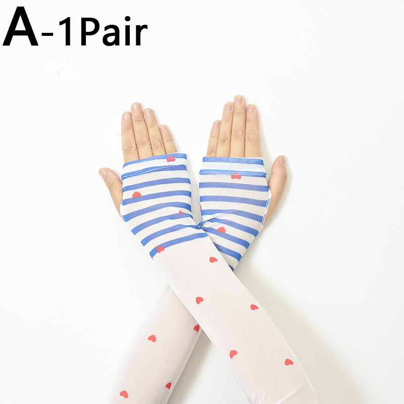 Long Gloves Cover Arm UV Sleeves Floral Print Runn... – Vicedeal