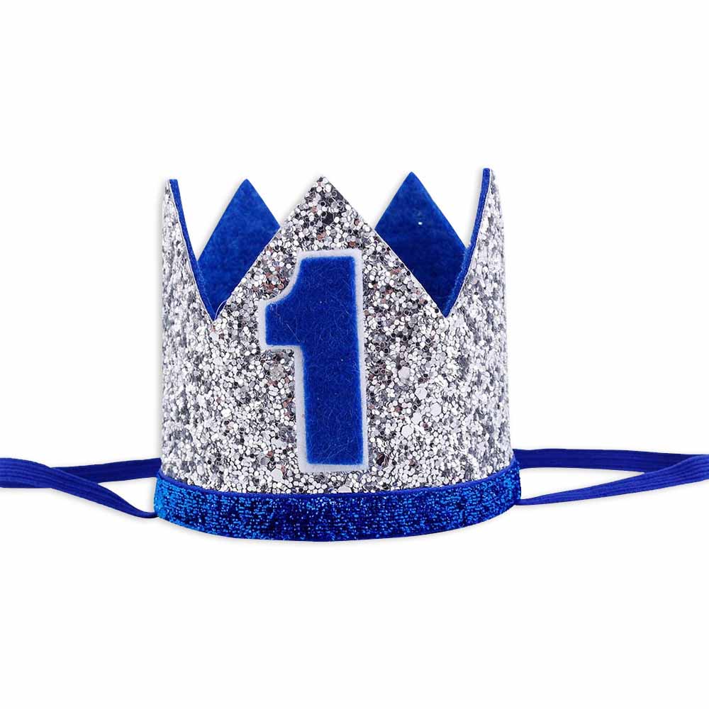 Baby Birthday Hat Glitter Crown Headbands Party Ha... – Vicedeal
