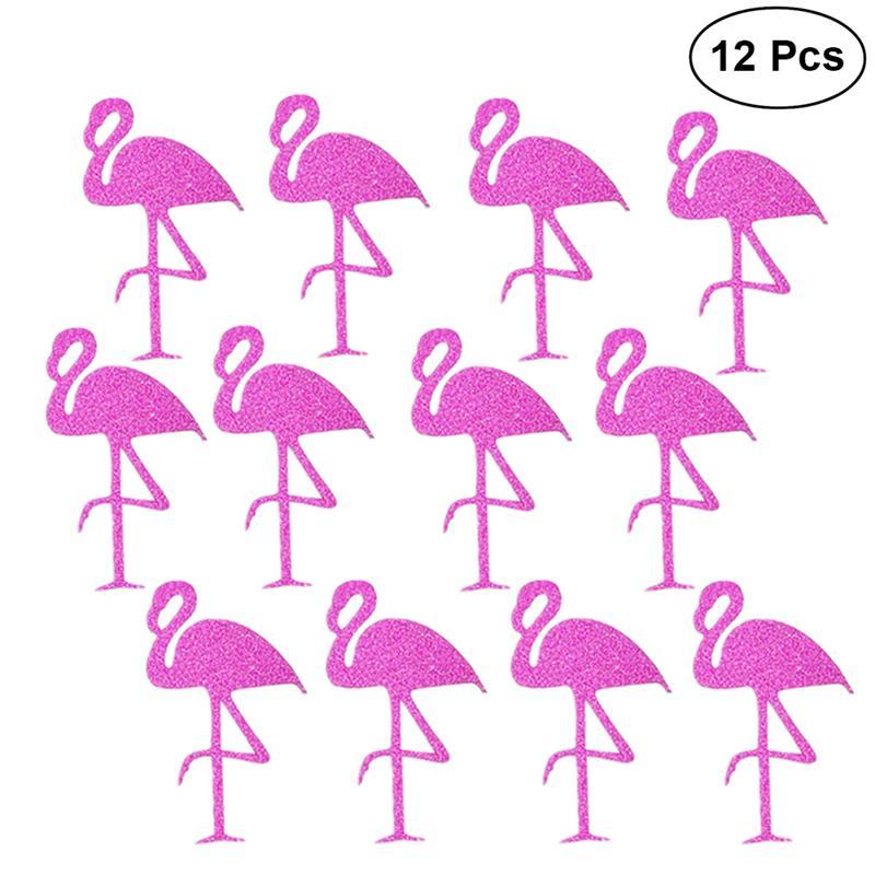 12 Pcs Glitter Flamingo Sticker Flamingo Wall Stic... – Grandado
