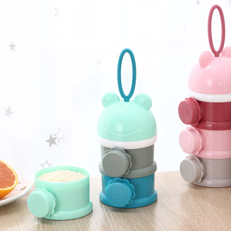 3 Layer Cute Frog Milk Powder Formula Dispenser Ch... – Grandado