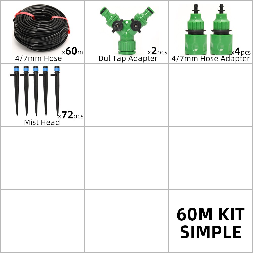 60M Hose Simple Watering Set Drip Irrigation Syste... – Grandado
