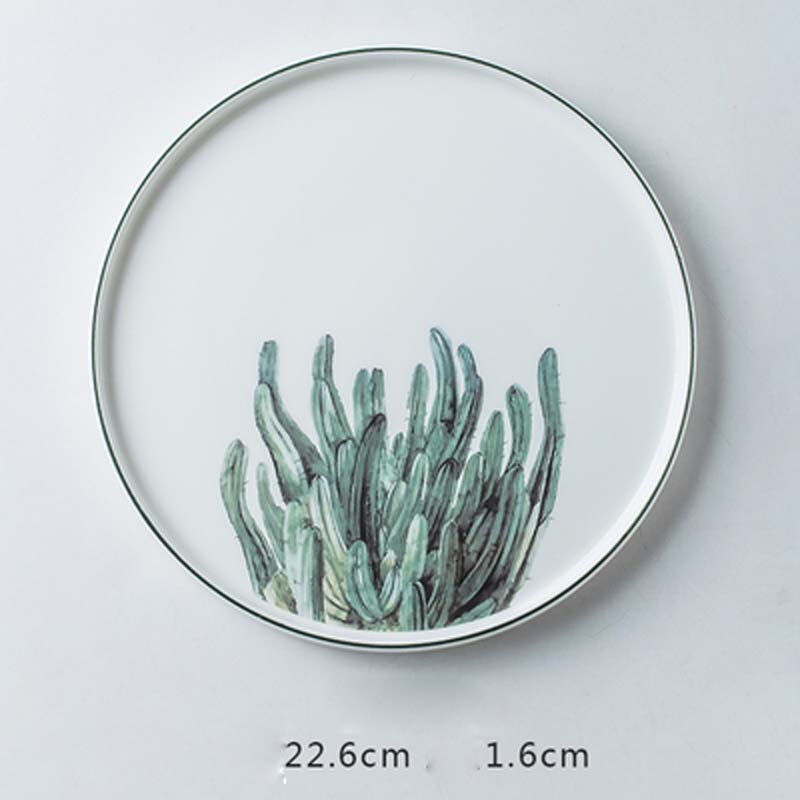 Scandinavian style underglaze Western food plate S... – Vicedeal