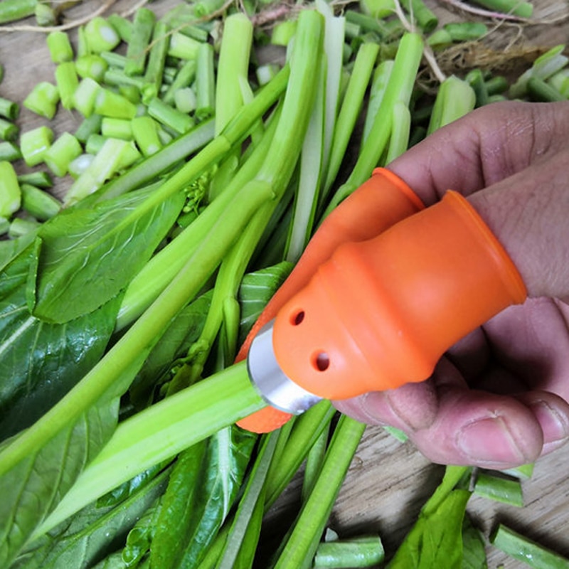 Groente Picking Artefact Siliconen Duim Mes Vinger... – Grandado