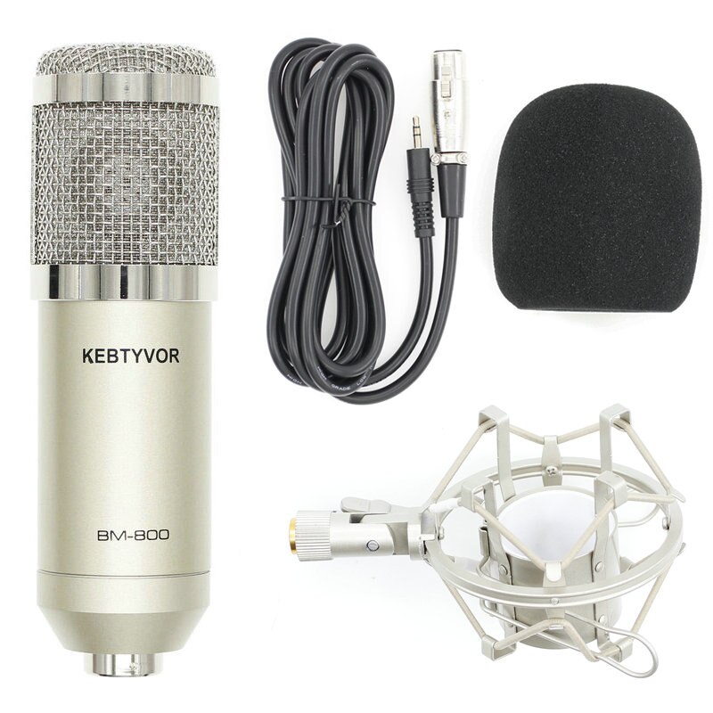 Wired BM 800 bm800 Condenser Sound Recording Micro... – Grandado