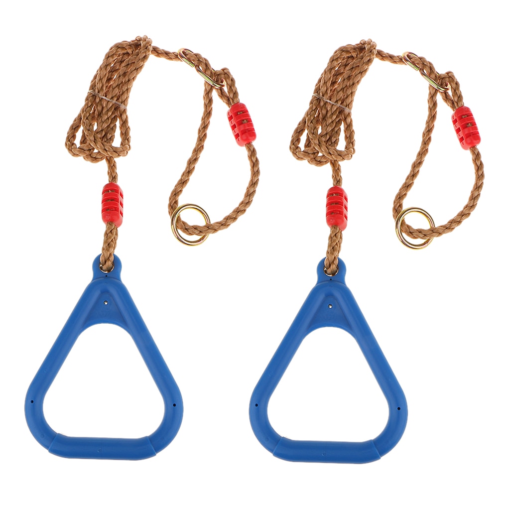 Blue Gymnastic Ring Triangle Fitness Hoop W/ Strap... – Grandado