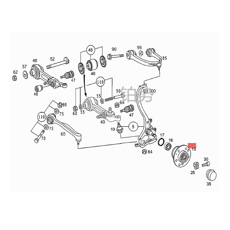 Auto vorderrad Hub -mer ced esb enzCL 55 CL 500 CL... – Grandado