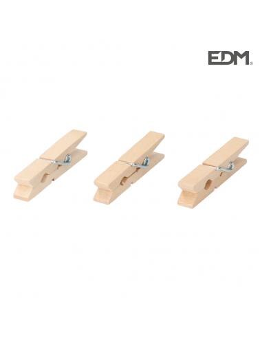 Pack 24 pinzas de madera 7cm, pinzas ropa – Grandado