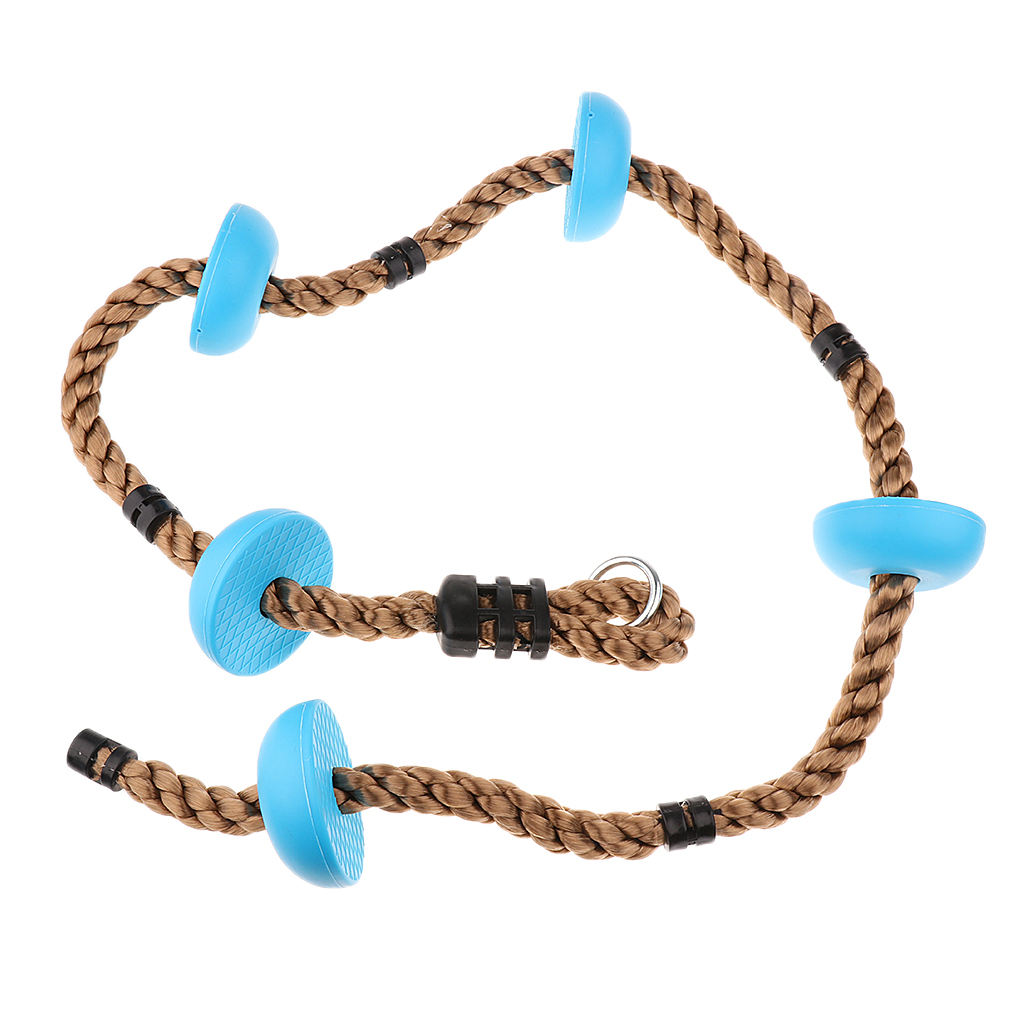 Kid Blue Climbing Rope W/ 5 Plastic Knots for Clim... – Grandado