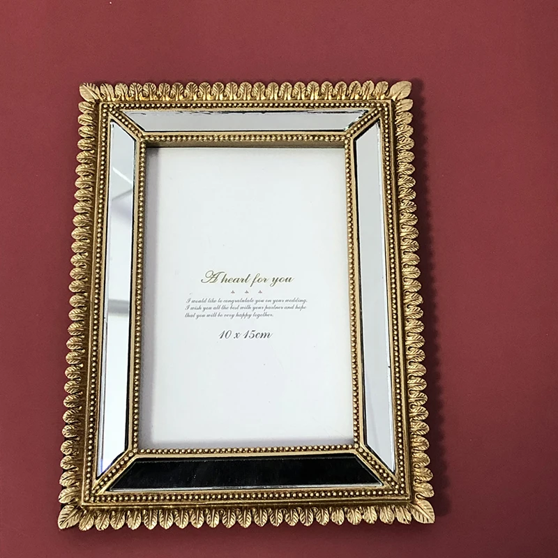 Mirror Glass Photo Frame 6 Inch Platform Vintage C... – Grandado