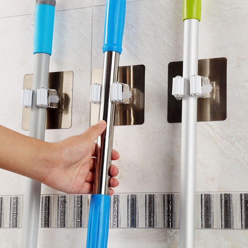 No trace mop rack magic paste hanging mop clip bro... – Grandado