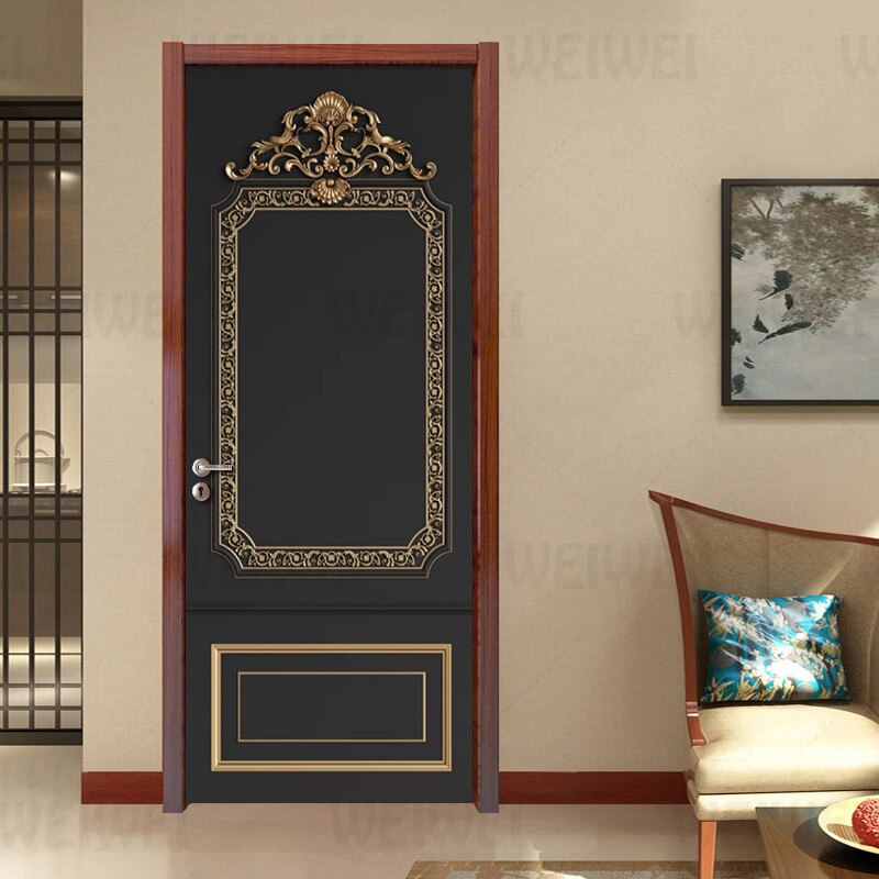 Black Gold High Texture Pattern Border Home Decora... – Vicedeal