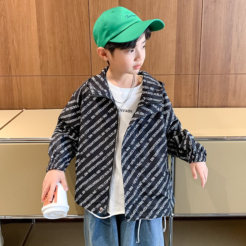 Boys Jacket Spring Coat Hooded Windbreaker for Tee... – Vicedeal