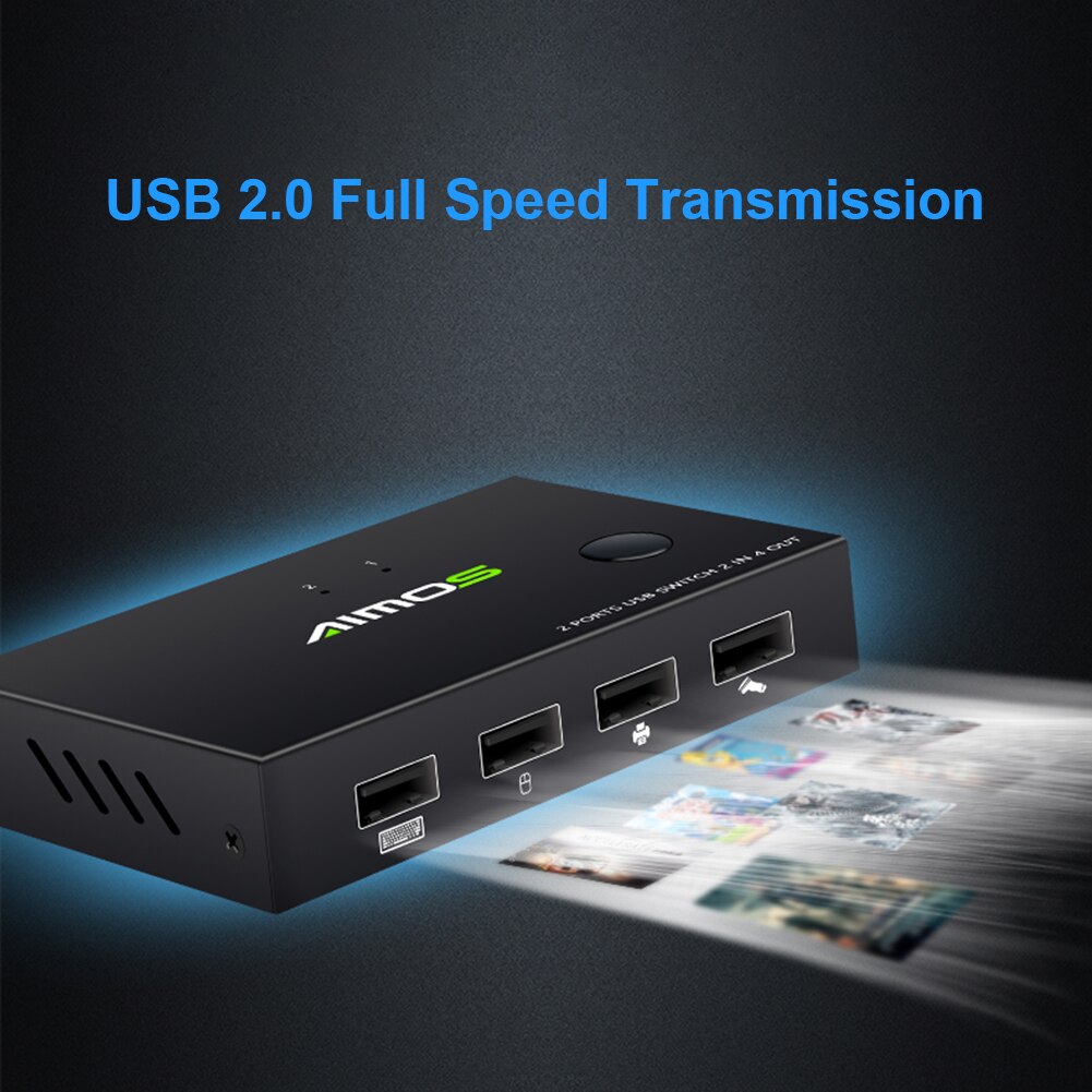 Multifunktionel klassisk usb 2.0 perifer deling sw... – Vicedeal
