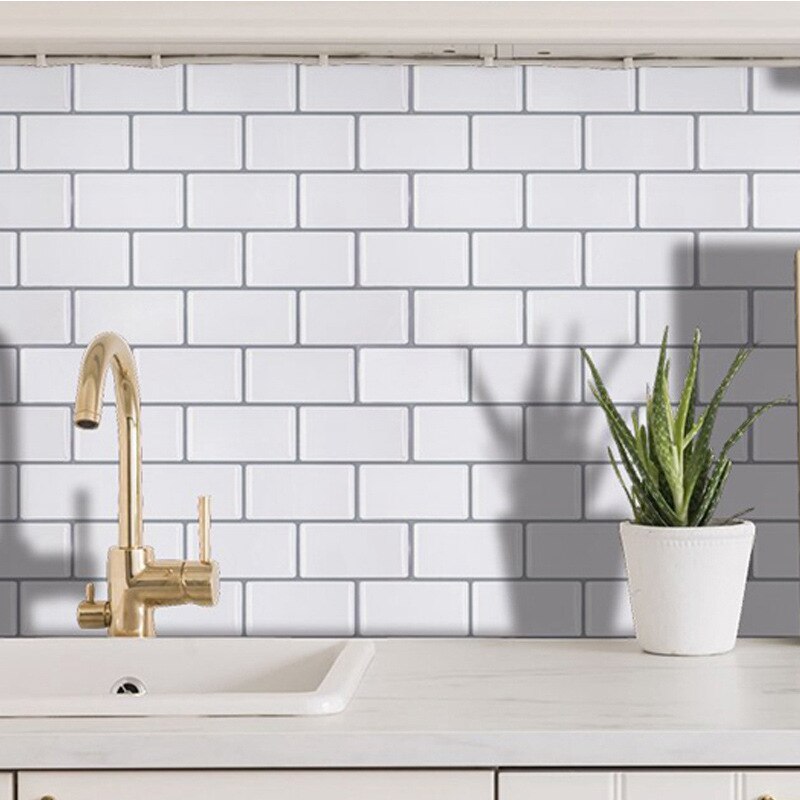 30.5x30.5cm 3D Brick Wallpaper Self Adhesive Water... – Vicedeal