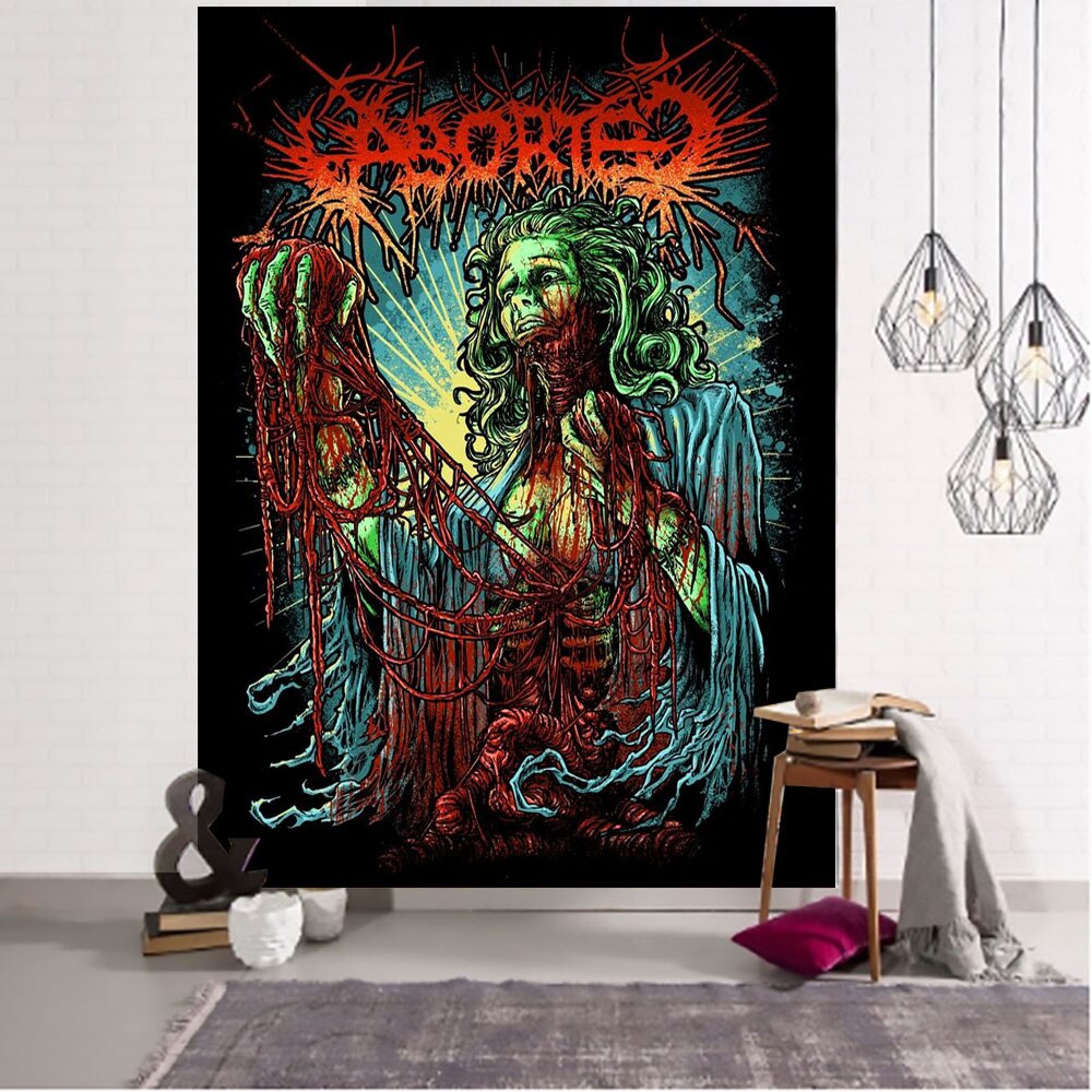 Wizard Skeleton Tapestry Bedspread A Fairy Tale Ha... – Vicedeal