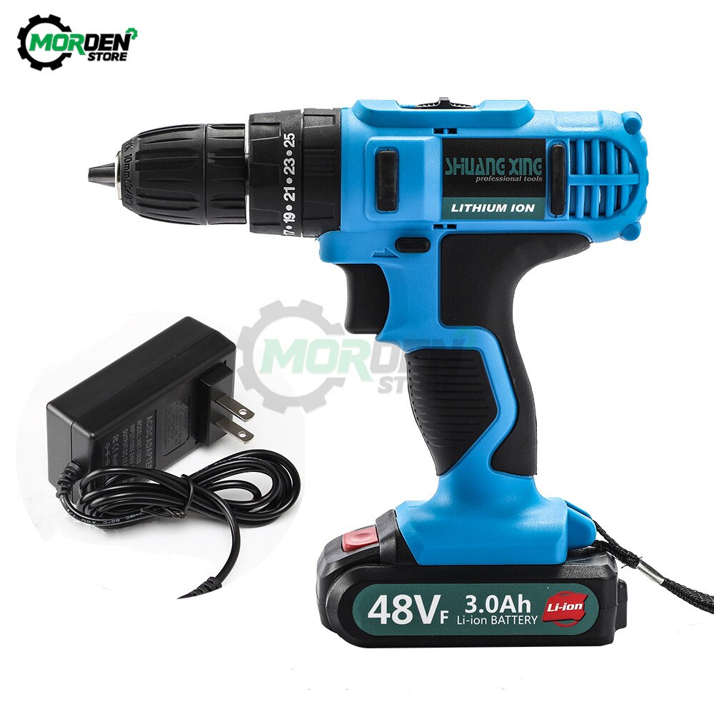 48V 3.0AH Electric Cordless Drill Electric Screwdr... – Grandado