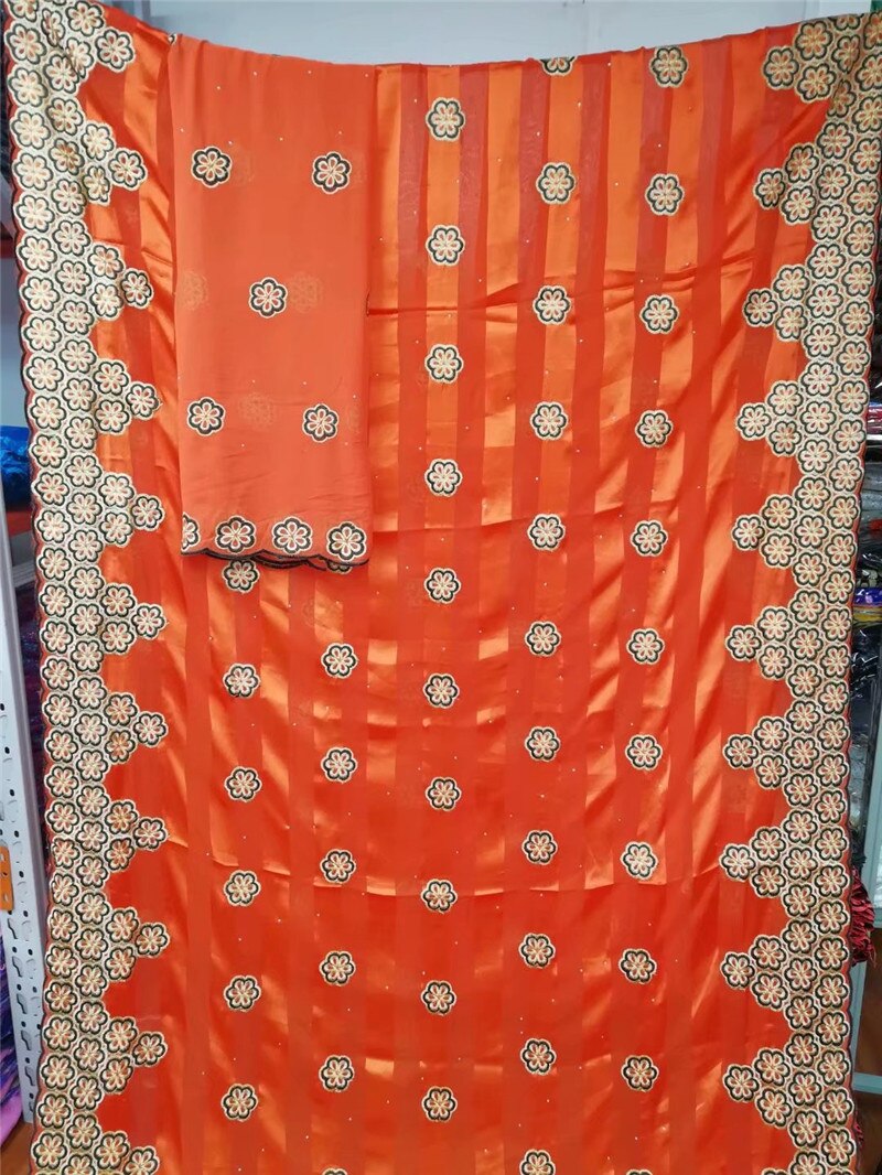 100% Echte Zijde Prints Stof Ankara Satijn Zijde S... – Grandado