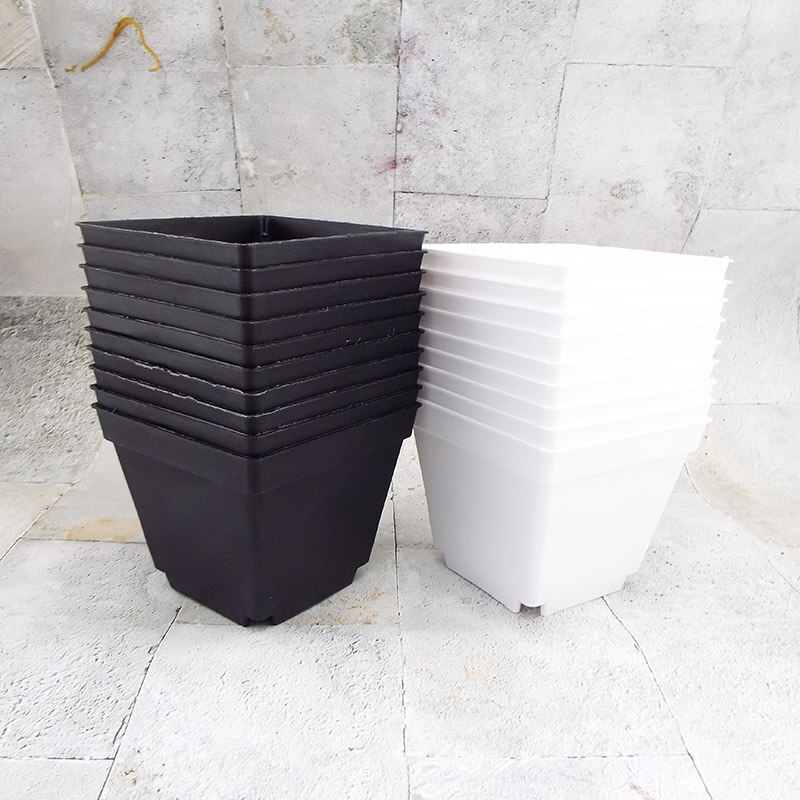 10cm mini Plastic plant Flower grow Pots nursery b... – Vicedeal