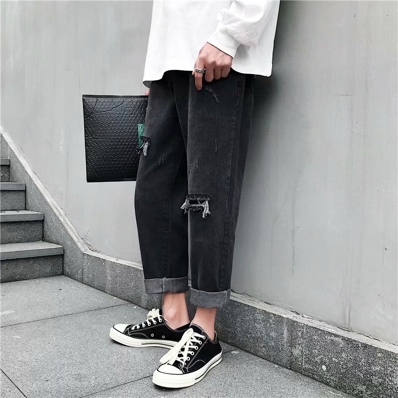 Mens Cool Jeans Super Mannen Non Ripped Stretch De... – Vicedeal