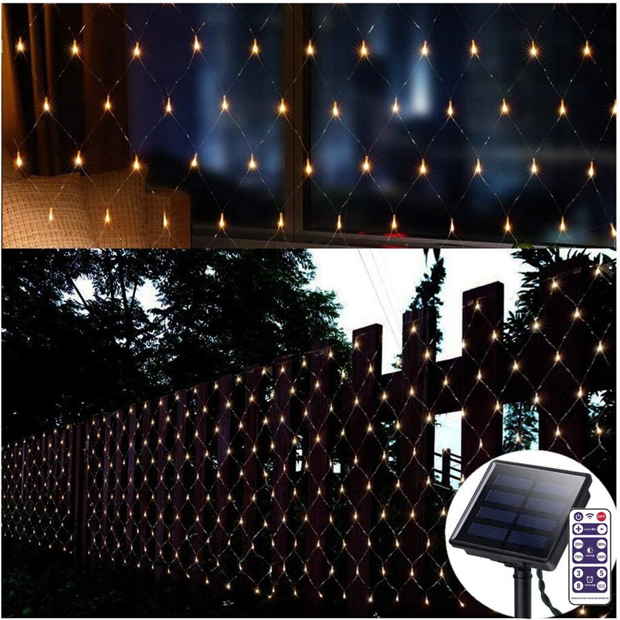 Ip65 waterdichte mesh led net licht zonne-lichtsno... – Vicedeal
