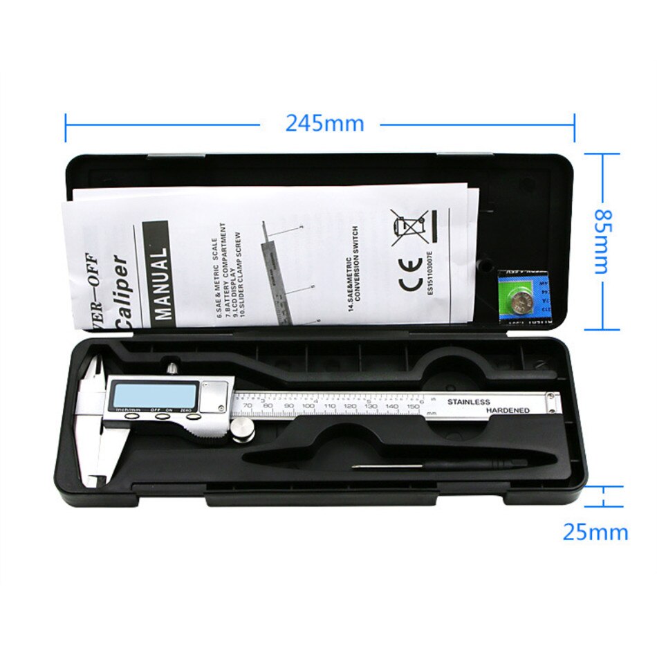 Digital Caliper Stainless Steel Electronic Digital... – Grandado