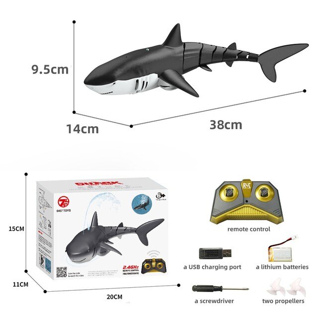 RC Shark Toy Remote Control Animals Robots Bath Tu... – Grandado