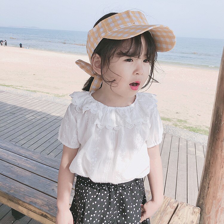 Summer 0 6 Year Old Girls Korean Pure Color Simple Vicedeal
