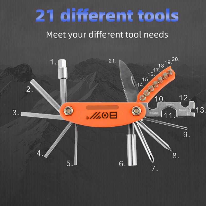 21 in 1 Multi-Functie Fiets Monteur Reparatie Tool... – Grandado