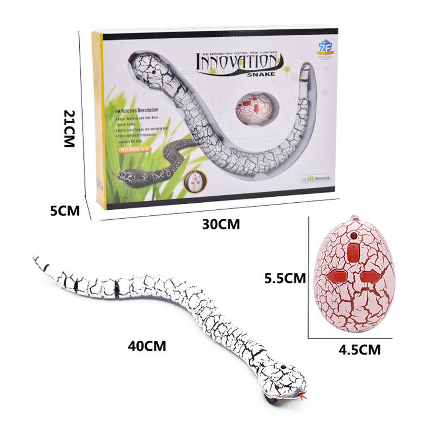 Realistic Simulation USB Rechargeable RC Snake Toy... – Grandado