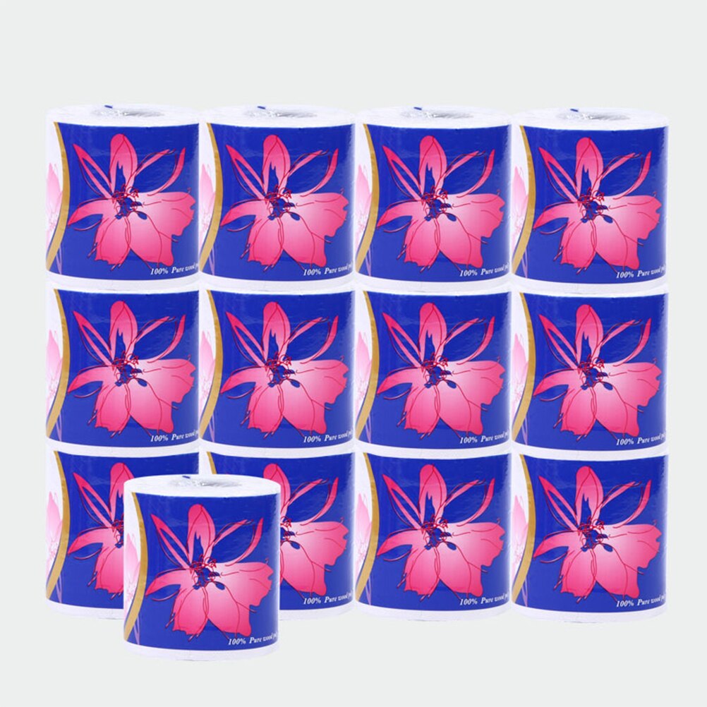 Rollos de 10 rollos de papel higiénico de tres cap... – Grandado