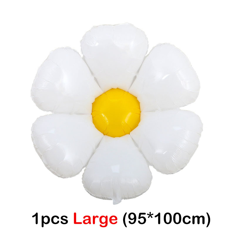 White Daisy Flower Balloons Multi Size Sunflower F... – Grandado