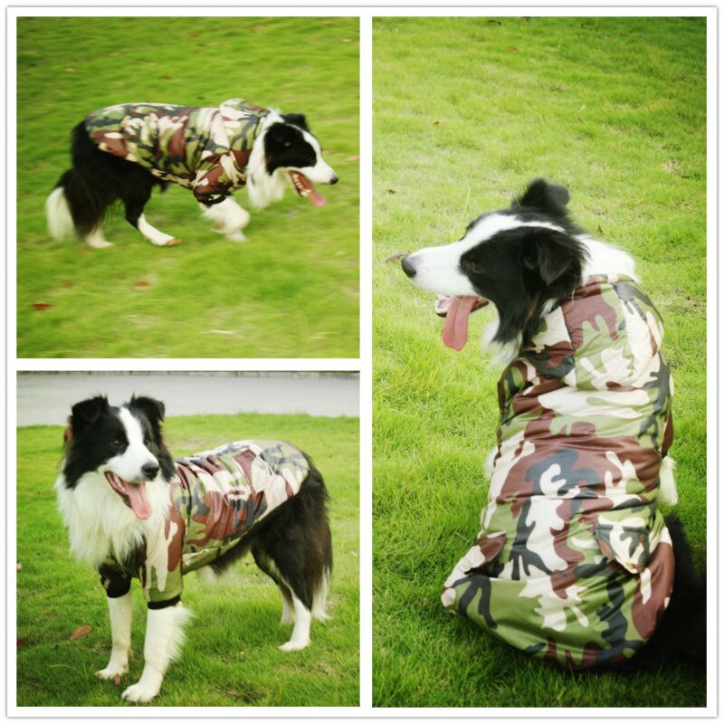 K08 Winter Grote Hond Pet katoenen Kleding Camoufl... – Grandado