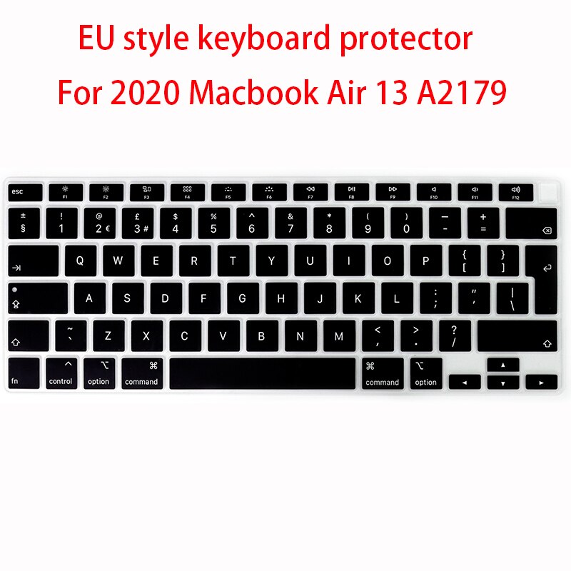 English printing EU layout Silicone keyboard prote... – Grandado