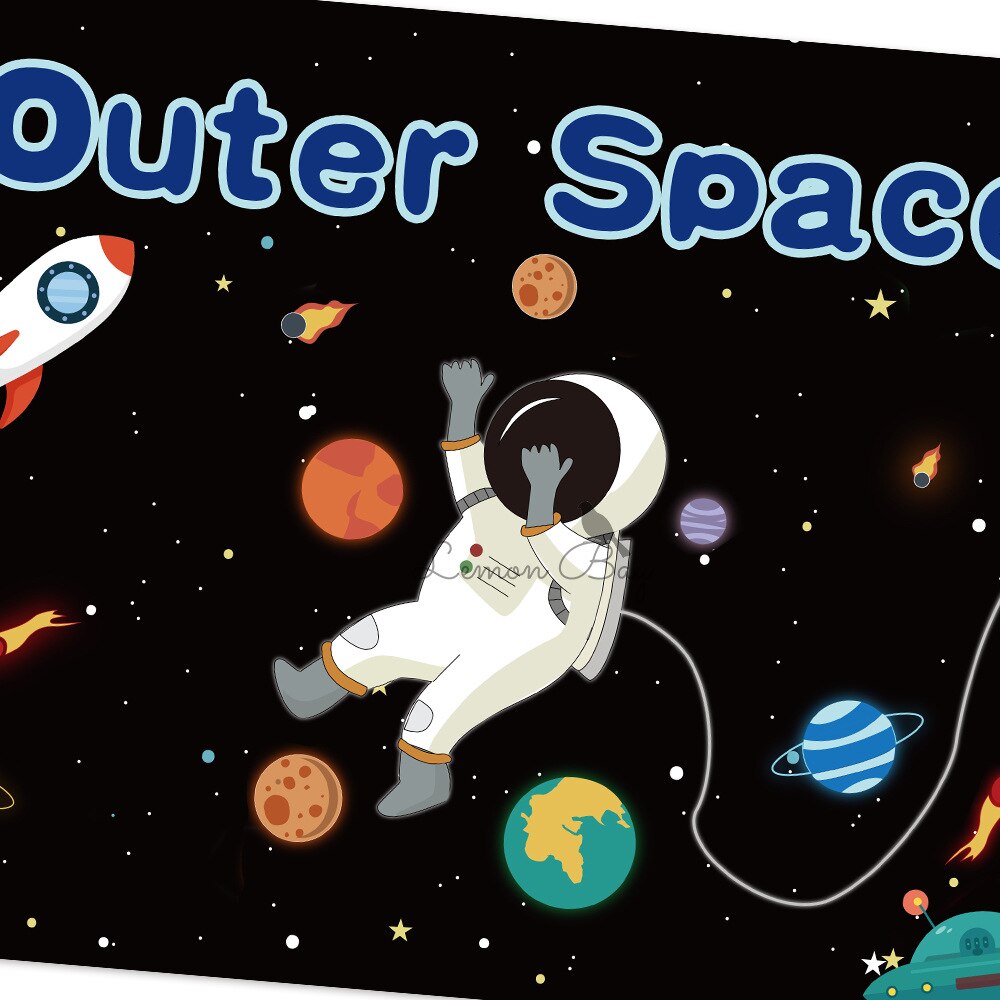 Outer Space Astronaut Theme Backdrop Astronomy Pla... – Grandado