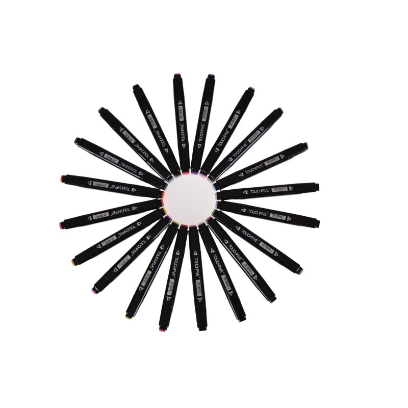 TOUCHFIVE Markers 30 40 80 168 Colors Dual Tips Al... – Grandado