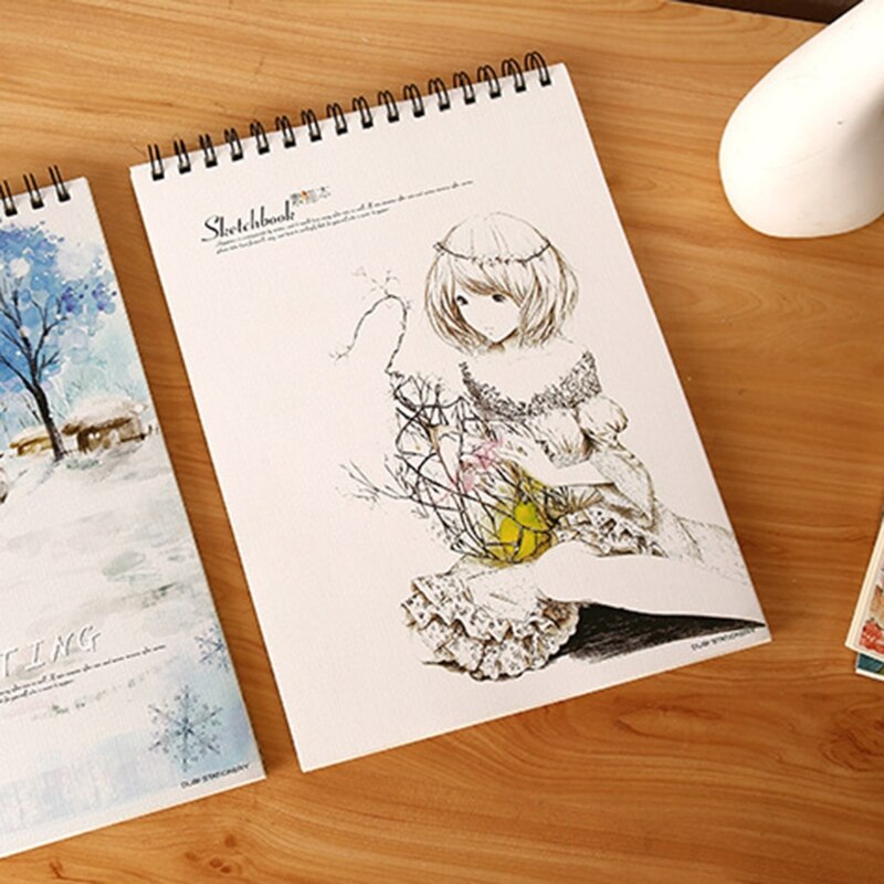 40 Sheets A4 Watercolor Sketch Book Notepad for Pa... – Vicedeal