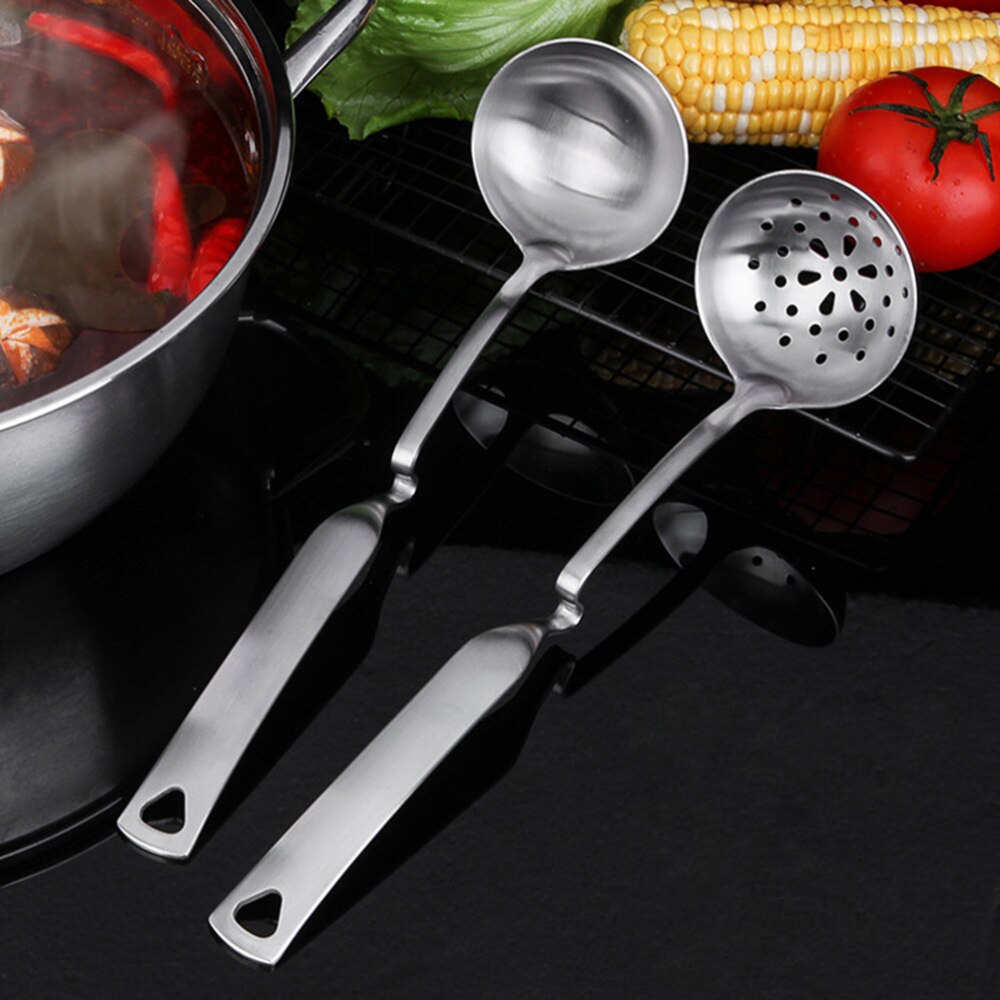 Stainless Steel Pot Spoon Long Handle Cooking Scoo... – Vicedeal