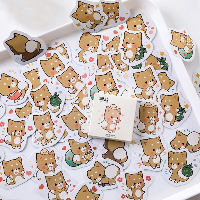 45pcs/pack Lovely Shiba Inu Memo Stickers Pack Pos... – Vicedeal