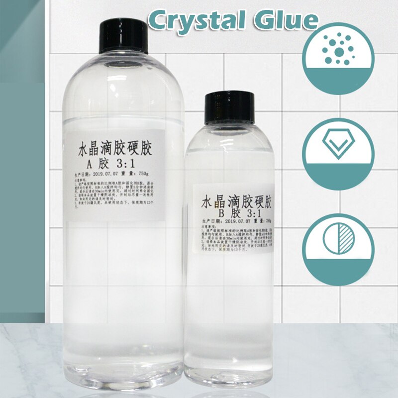 1 Set Clear Resin Epoxy High Adhesive 3:1 Ab Cryst... – Vicedeal