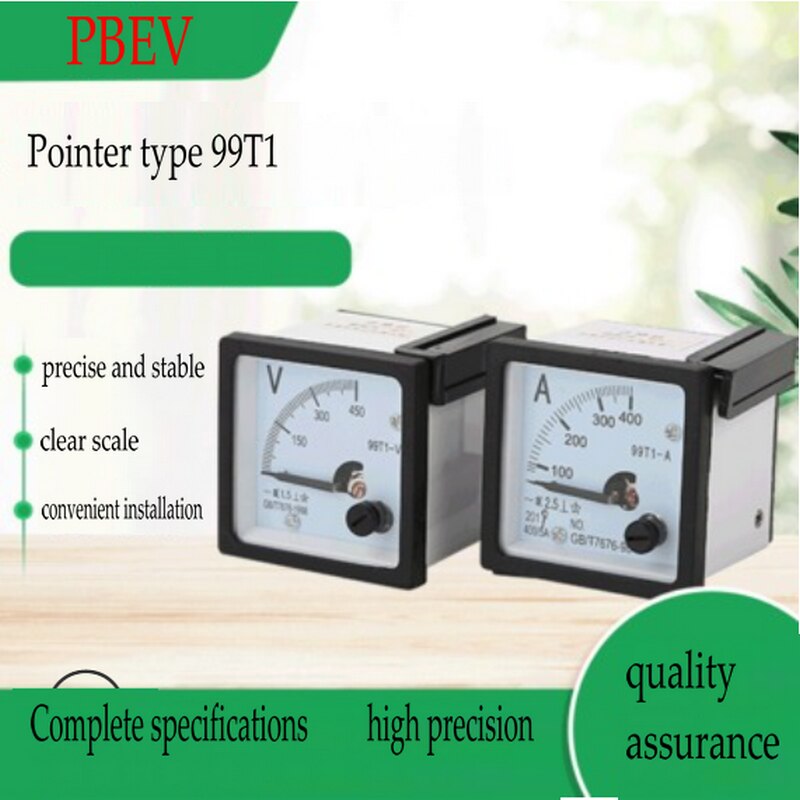 Ampèremeter Voltmeter 99T1-AV Pointer Meter Elektr... – Grandado